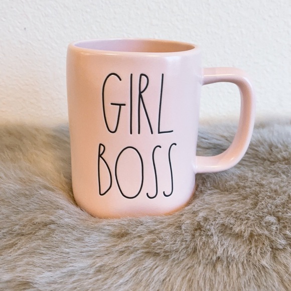 Rae Dunn | Dining | Rae Dunn Girl Boss Mug Pink New | Poshmark